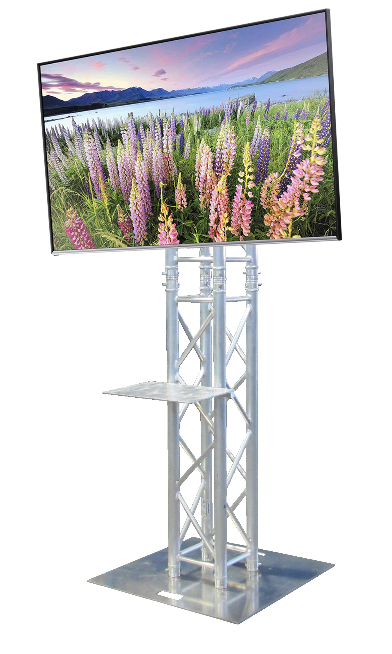 70 LED UHDTV Monitor with Truss-Stand | Art Craft Display, Inc.
